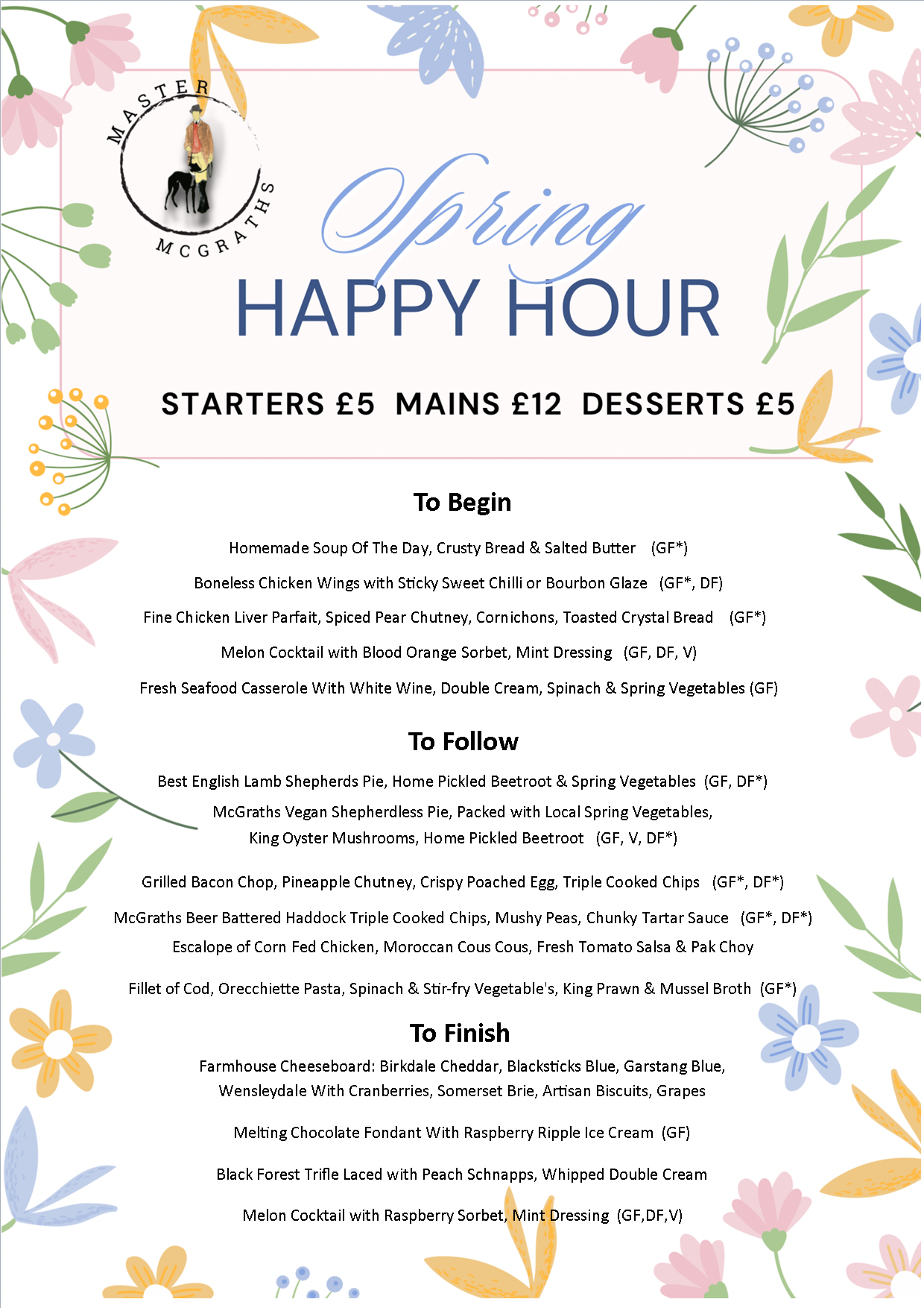 Homepage - Master McGraths Restaurant